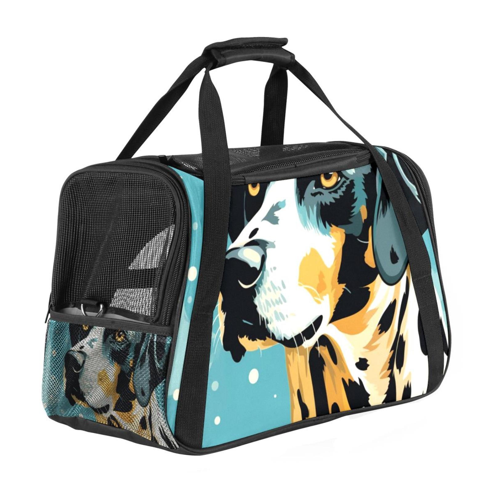 Dalmatians 17x10x11.8 in Pet Carrier Bag - Fabric 900D Oxford Cloth - Sherpa Base - Nylon ...