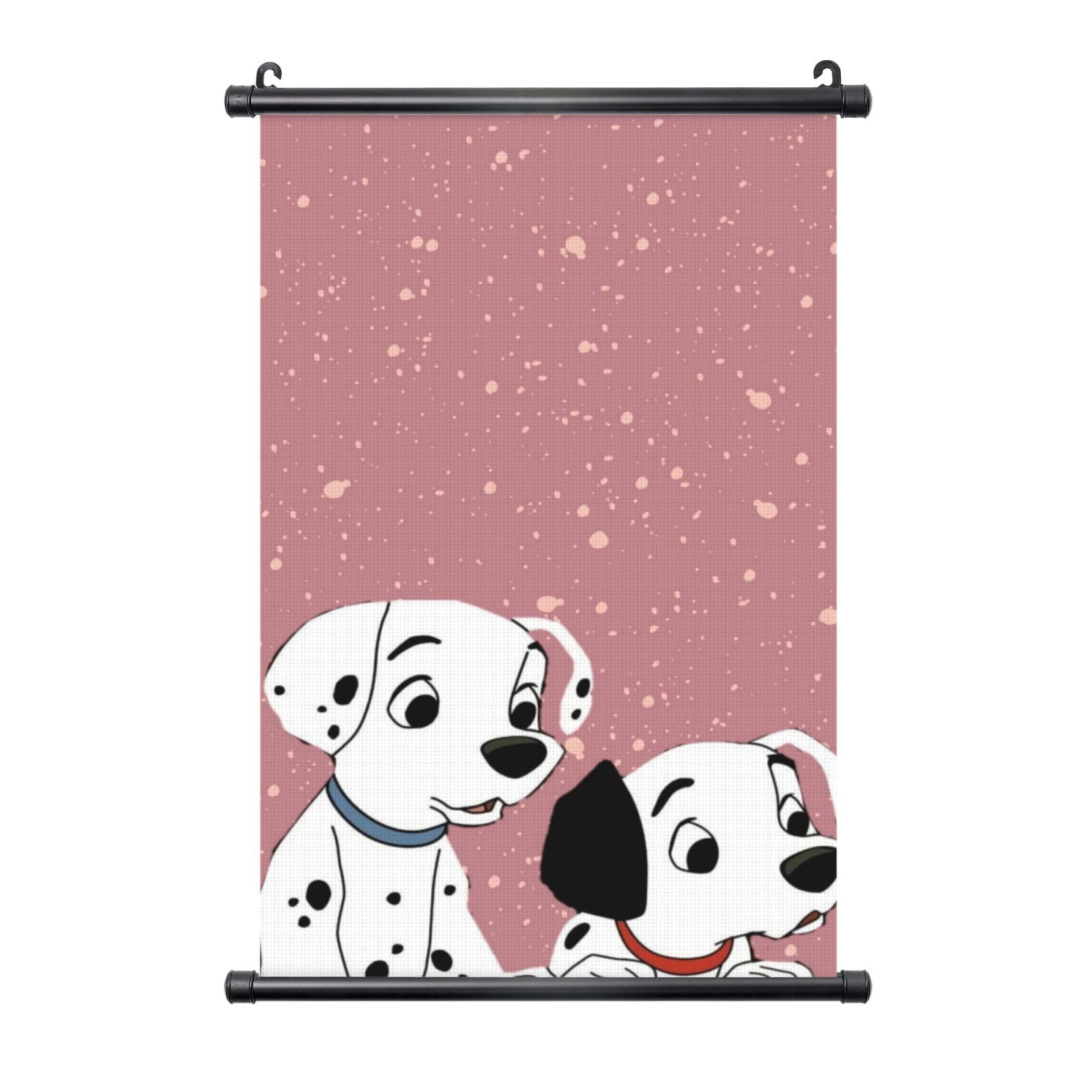 Dalmatians Poster Plastic Shaft Wall Hanging Banner Artwork Canvas Wall ...