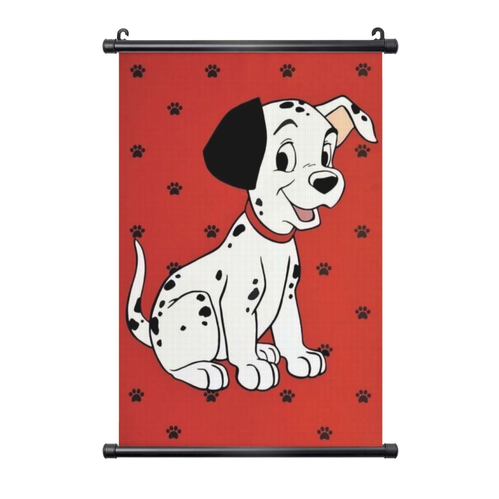 Dalmatians Poster Plastic Shaft Wall Hanging Banner Artwork Canvas Wall ...