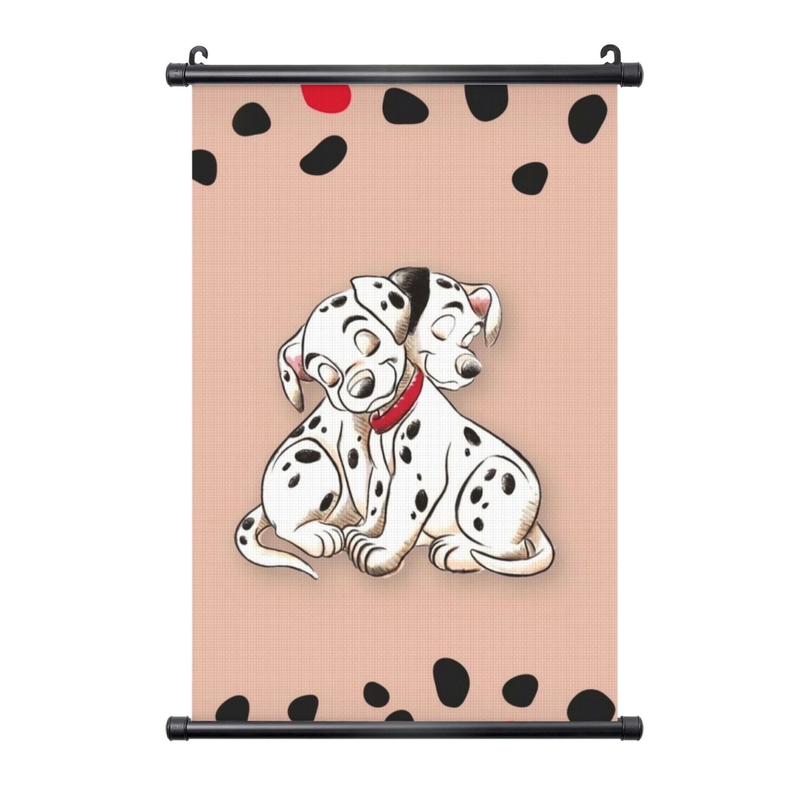 Dalmatians Poster Plastic Shaft Wall Hanging Banner Artwork Canvas Wall ...