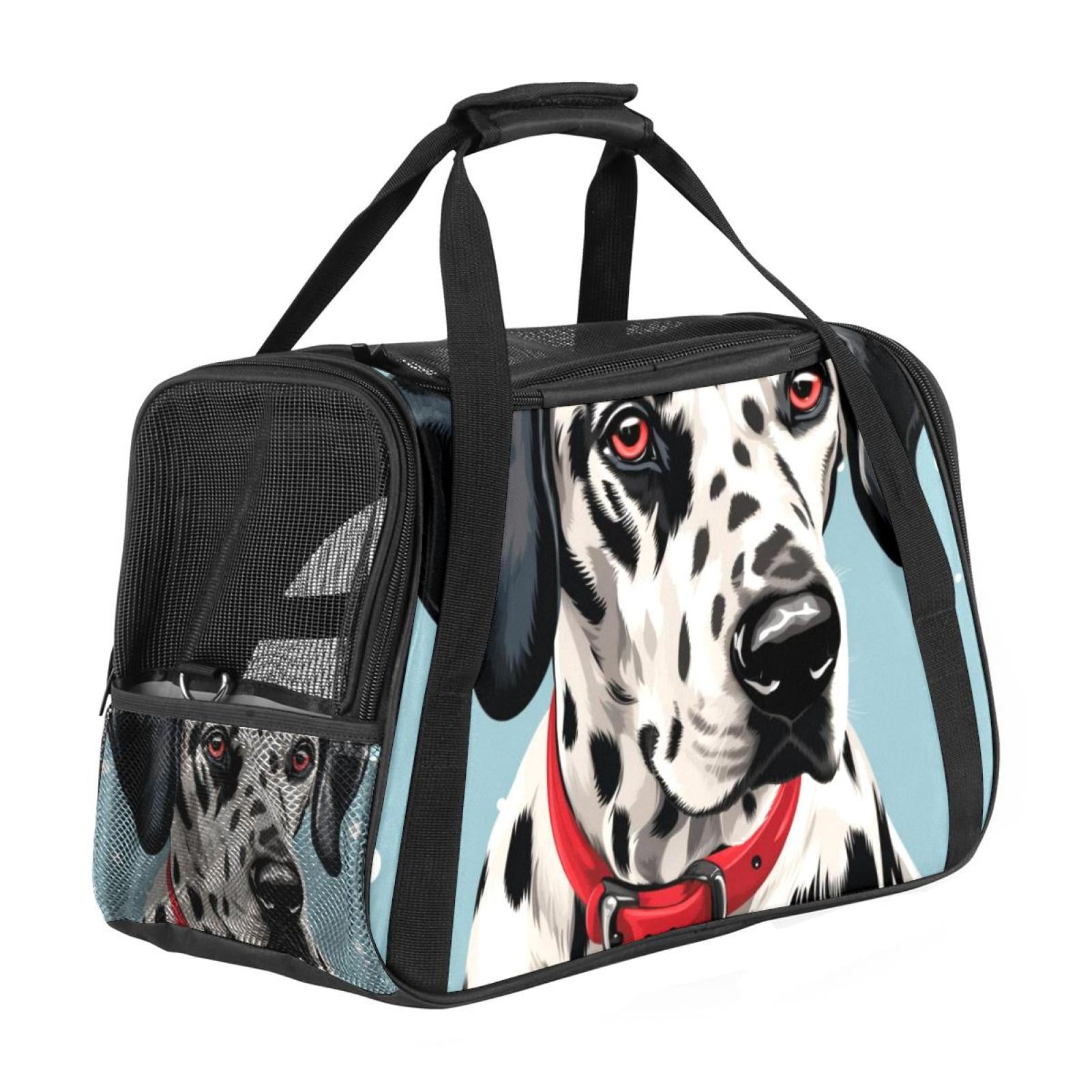 Dalmatians Premium Fabric Pet Bag - Durable 900D Oxford Cloth, Sherpa Base, and Nylon Webbing ...