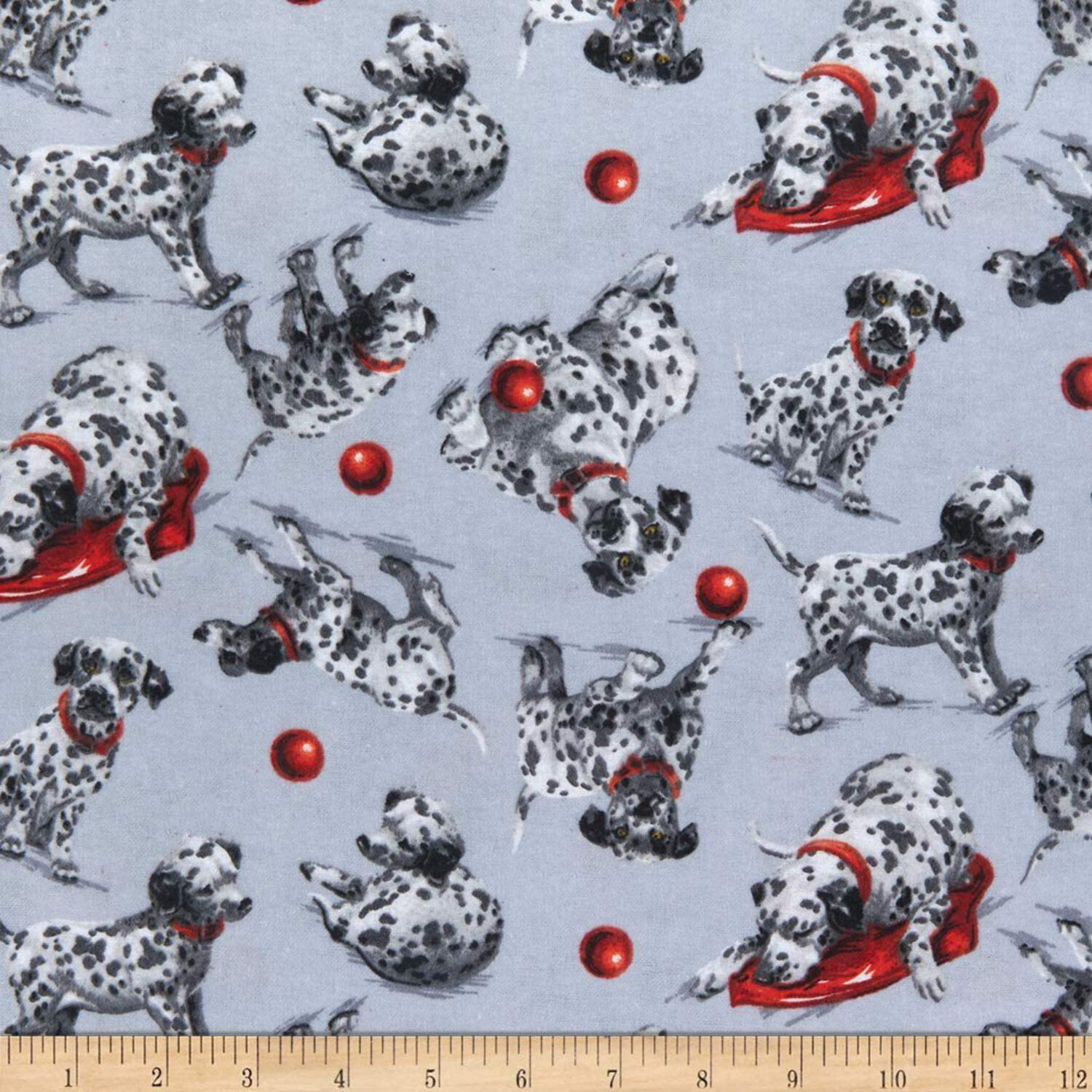 Dalmatians Puppies Flannel Fabric - Walmart.com