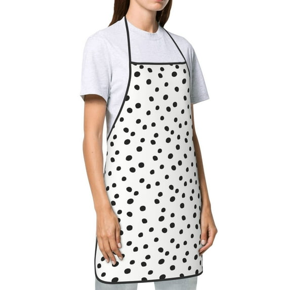 Dalmation Dots Kitchen Aprons For Men & Women, Soft 100% Polyester ...
