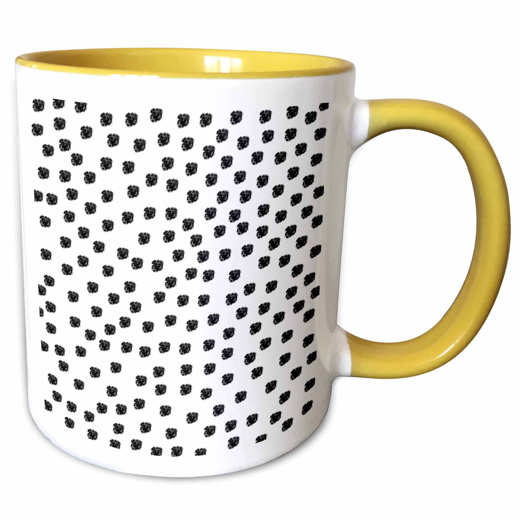 3drose, Dalmation Spots Dogs Animal Print Black and White, 15oz Two ...