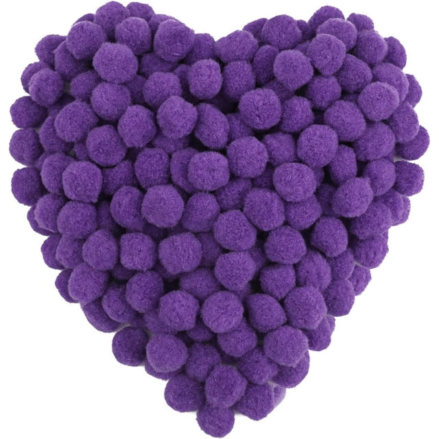 Dalrosia 150PCS Pom Poms, Fuzzy Pompom Puff Balls, 1 Inch Craft Pom ...
