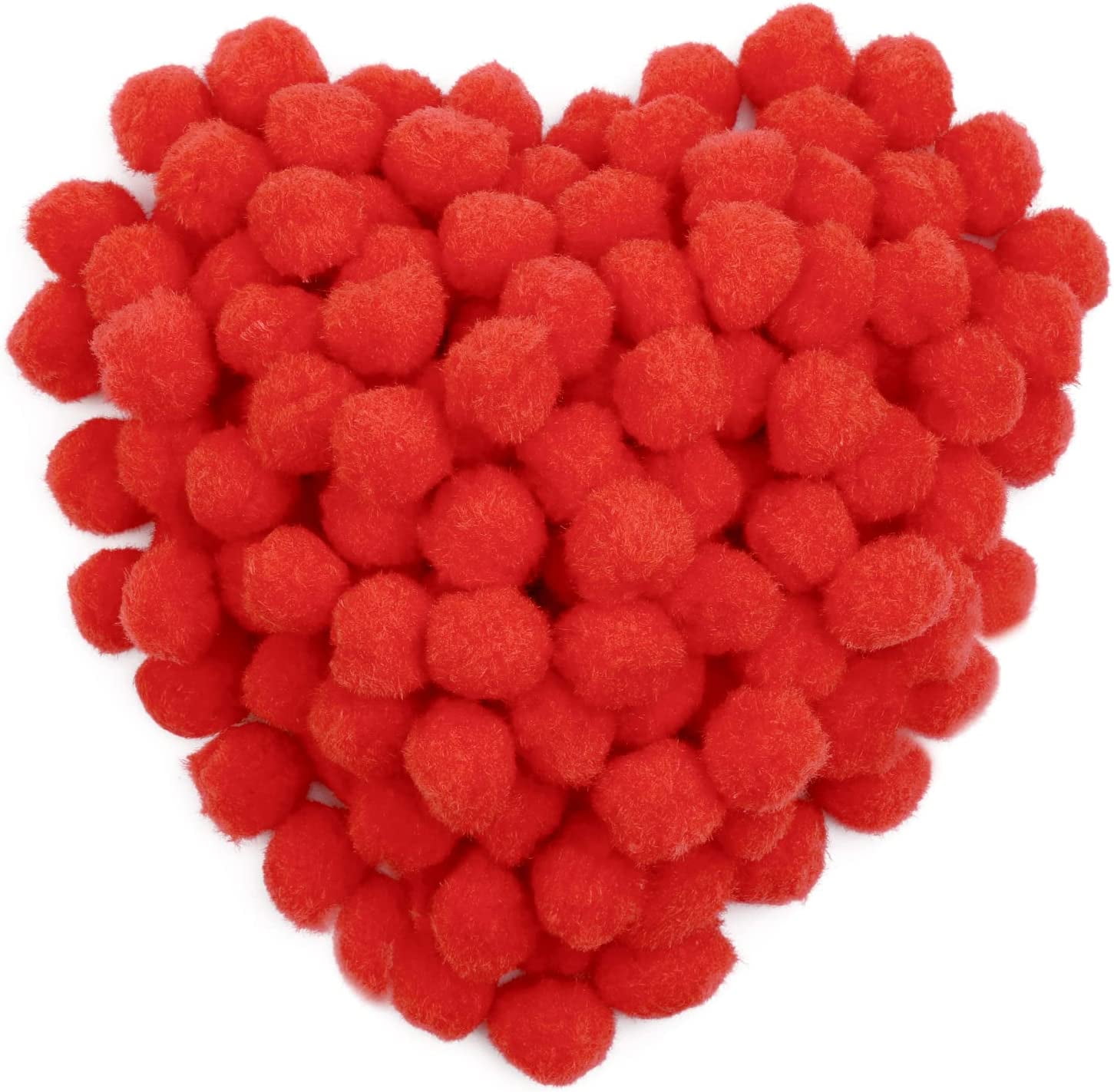 Dalrosia 150PCS Pom Poms, Fuzzy Pompom Puff Balls, 1 Inch Craft Pom ...