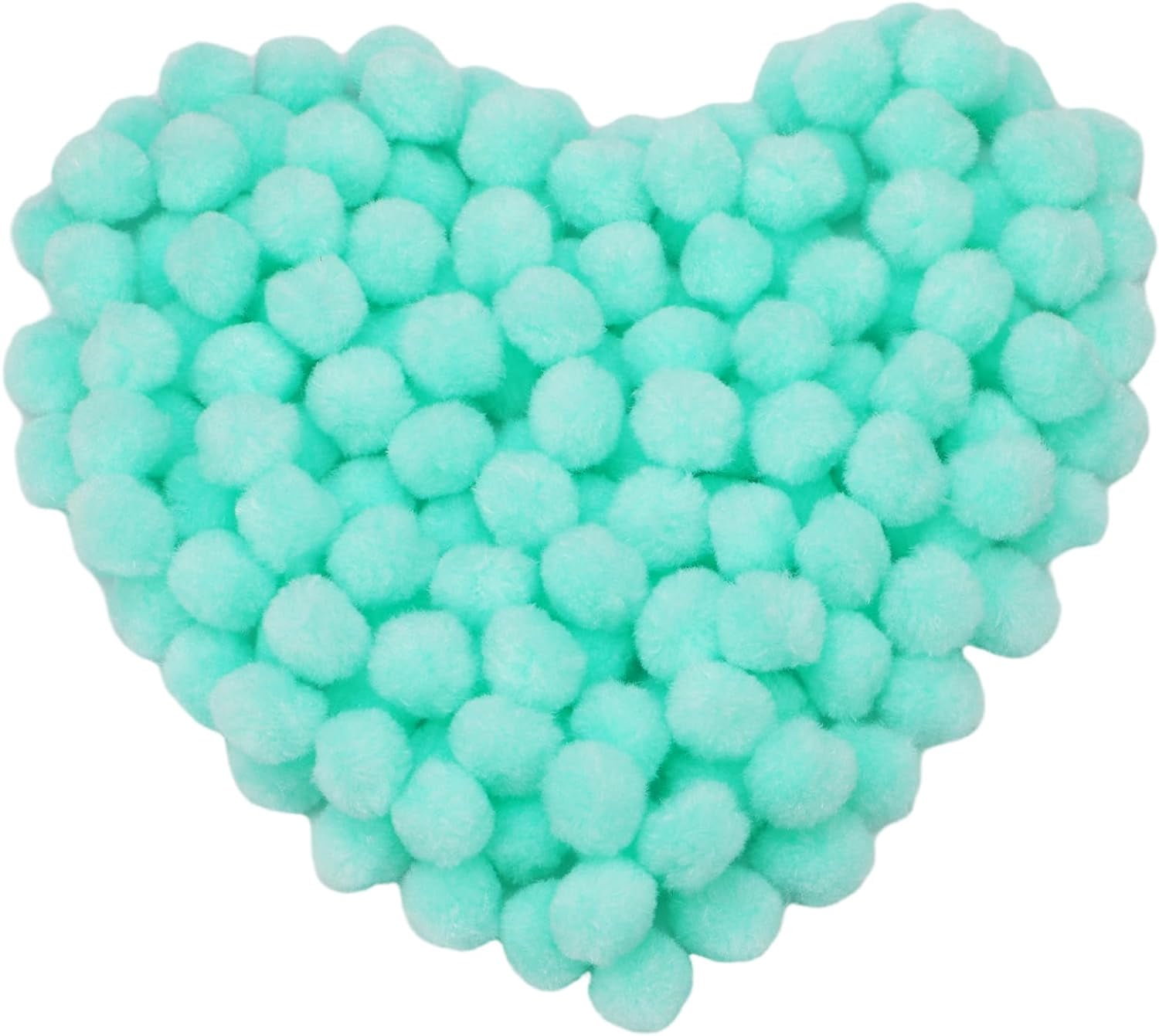 Dalrosia 150PCS Pom Poms, Fuzzy Pompom Puff Balls, 1 Inch Craft Pom ...