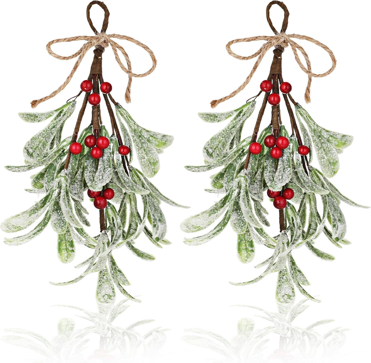 Dalrosia 2PCS Artificial Mistletoe Ornament Mistletoe Hanging ...