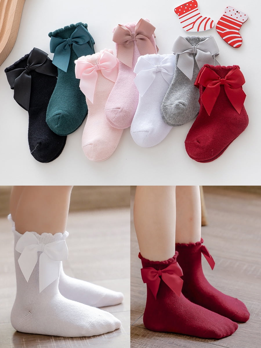Dalrosia Baby Girls' Socks Toddler Ankle Socks Breathable Casual Sock ...