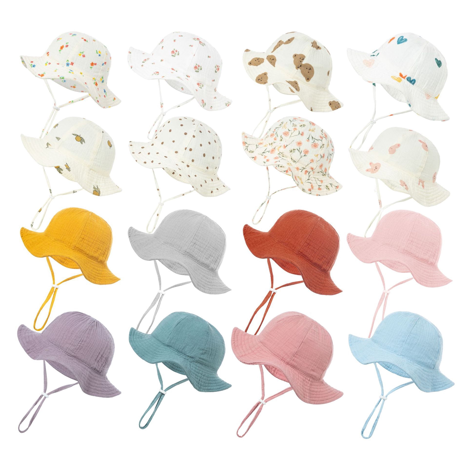 Dalrosia Baby Sun Hat Toddler Cap Beach Hats with UPF 50+ Protective ...