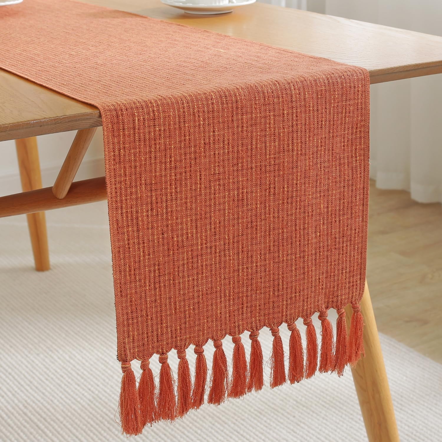 Dalrosia Boho Table Runner, 72 Inches Long Rustic Farmhouse Dresser ...