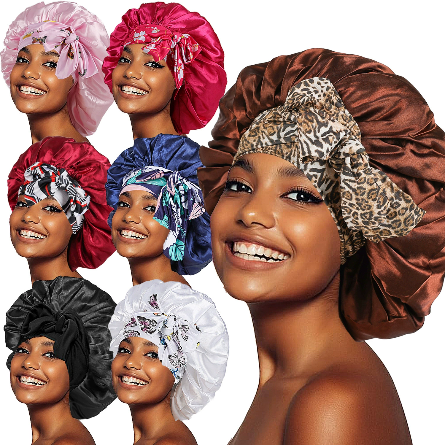 Dalrosia Bonnets for Sleeping, Extra Satin Silk Bonnet for Sleeping ...