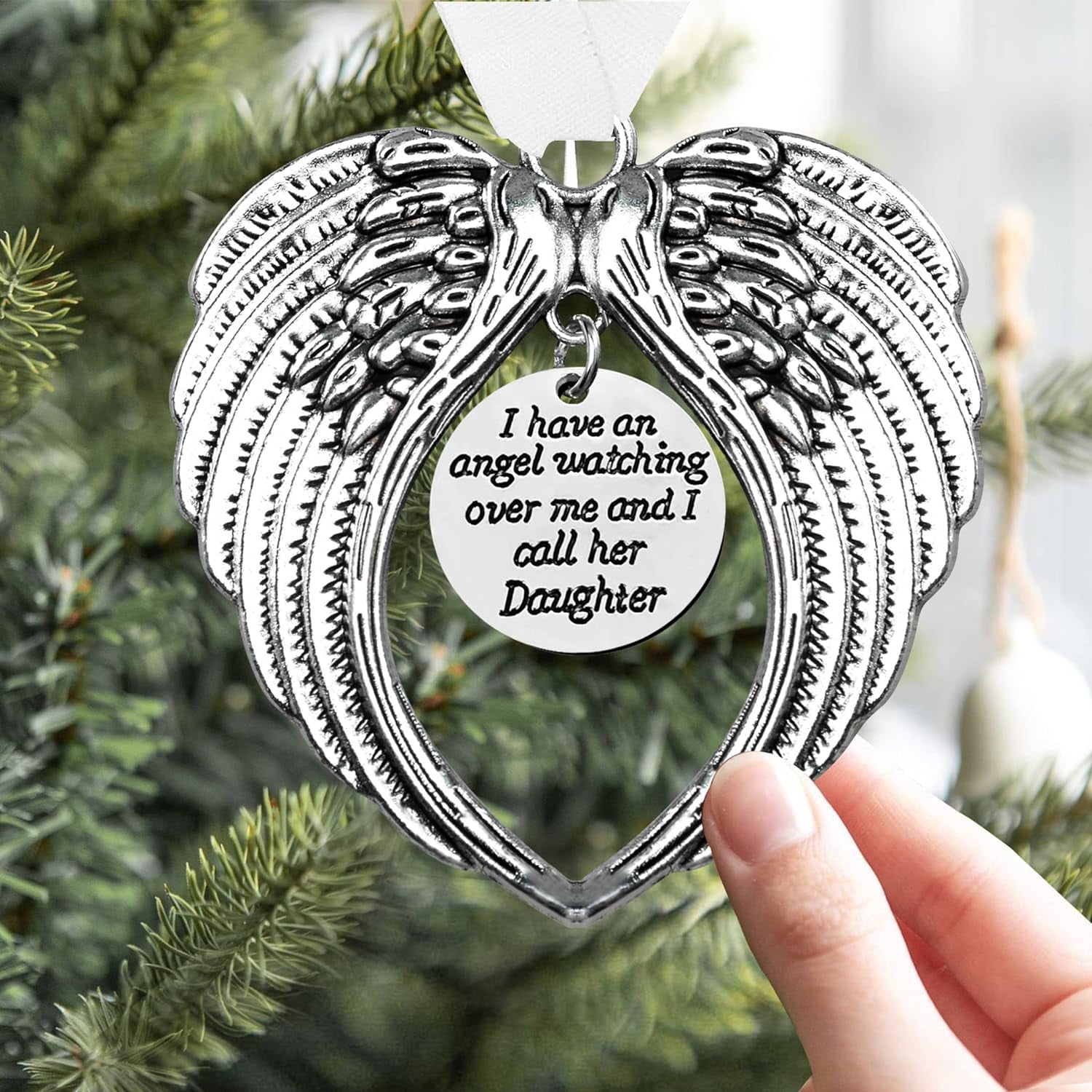 Dalrosia Christmas Memorial Hanging Ornaments Angel Wings, Memory Gifts ...