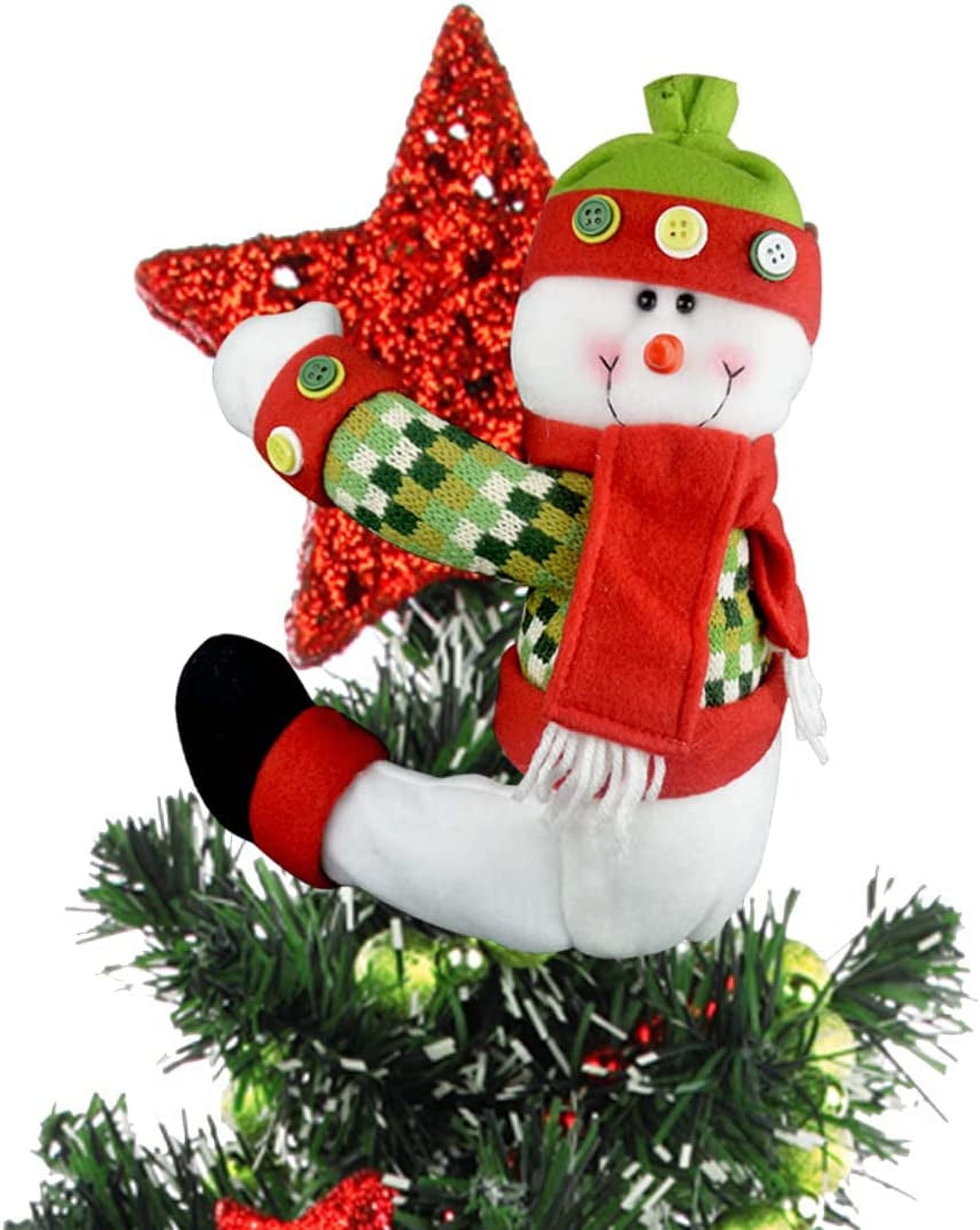 Dalrosia Christmas Tree Topper Snowman,Unique Holiday Xmas Decorations ...