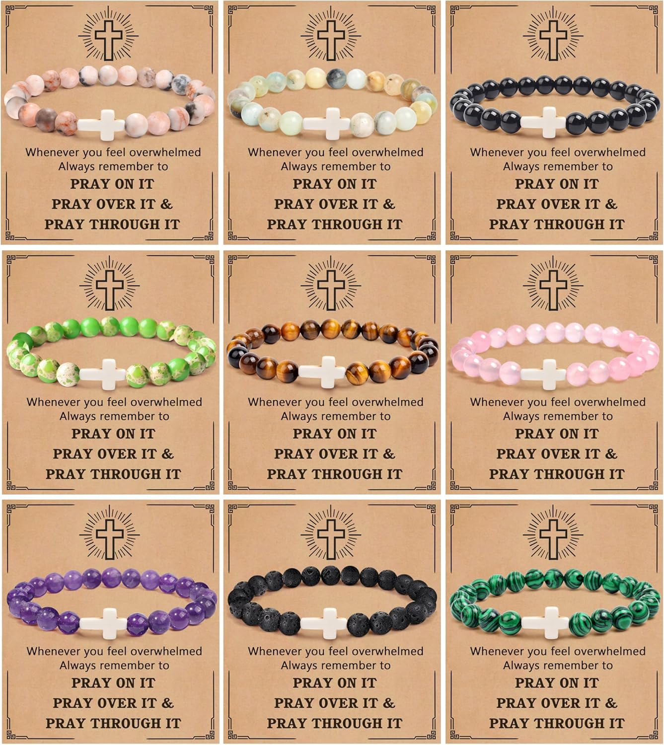 Dalrosia Cross Bracelets for Women Men, Christian Gifts for Women ...