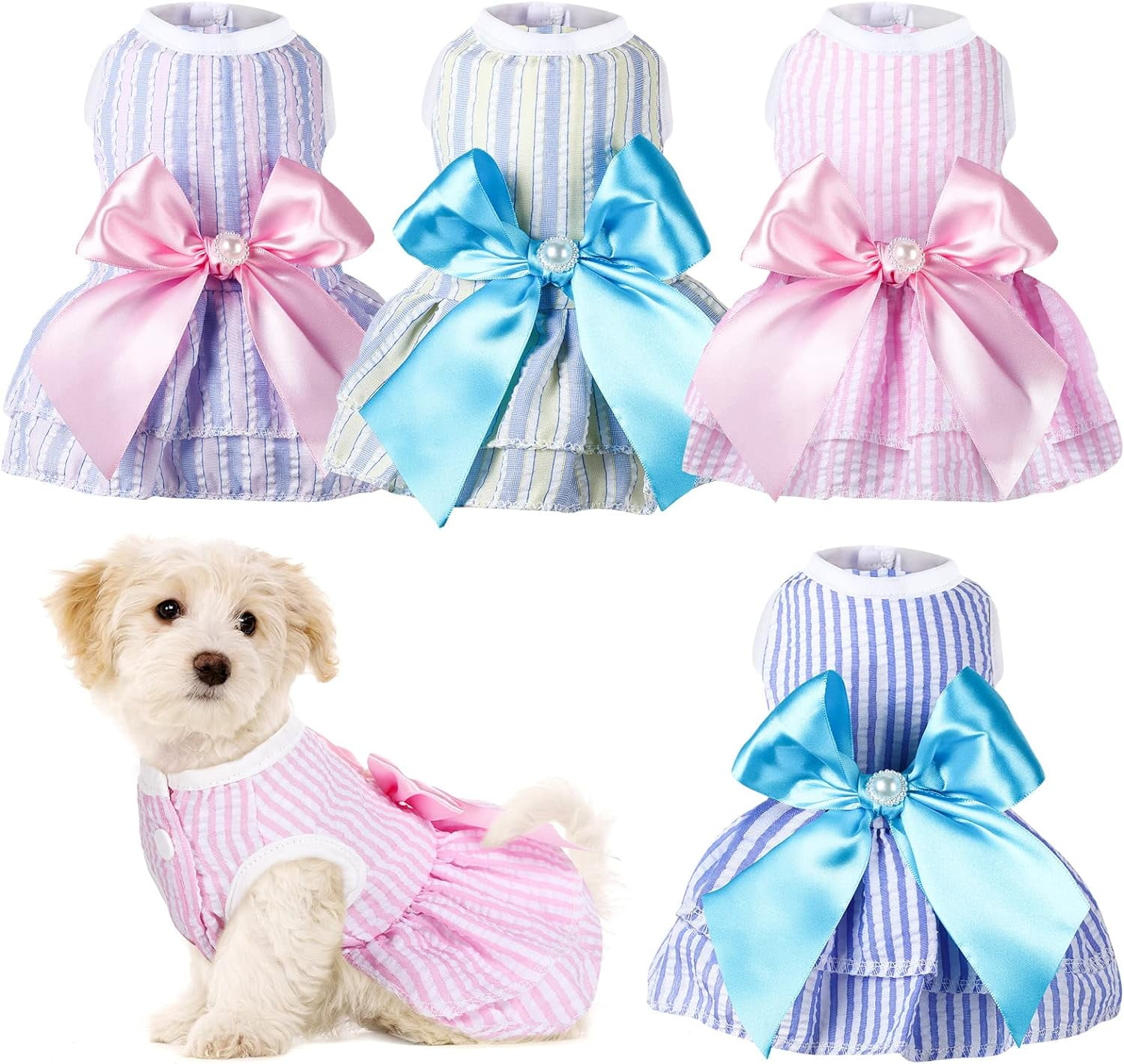 Dalrosia Dog Dresses for Small Medium Dogs Puppy Clothes Summer ...