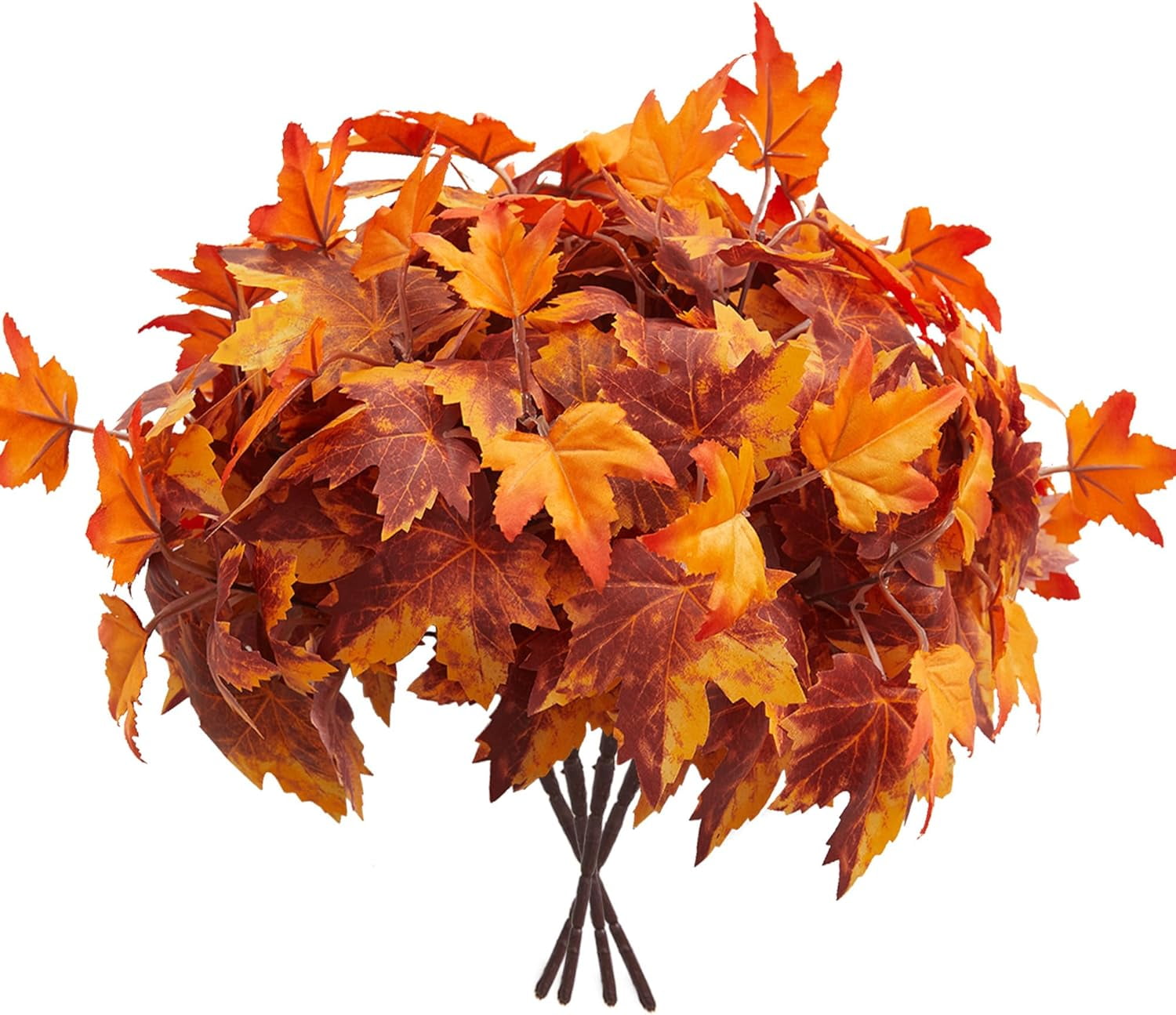 Dalrosia Fall Maple Leaves Stems Artificial Fall Foliage Branches Fake ...