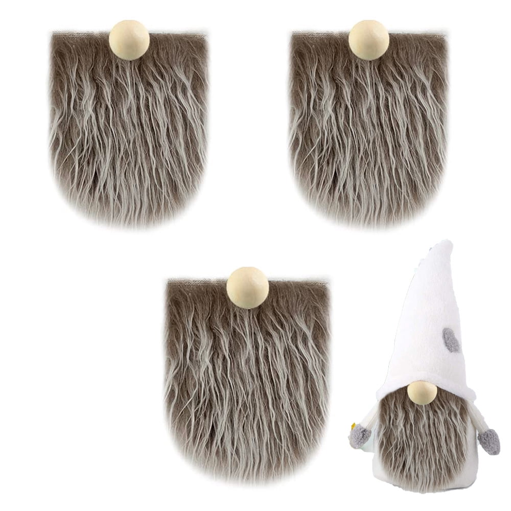Dalrosia Gnome Beards for Crafting Easter Day Faux Fur Fabric Precut ...