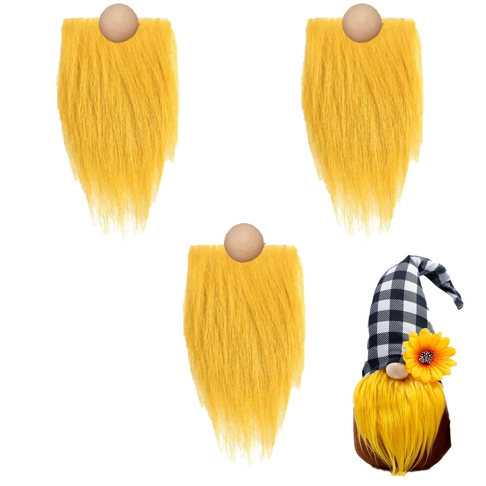 Dalrosia Gnome Beards for Crafting Easter Day Faux Fur Fabric Precut ...