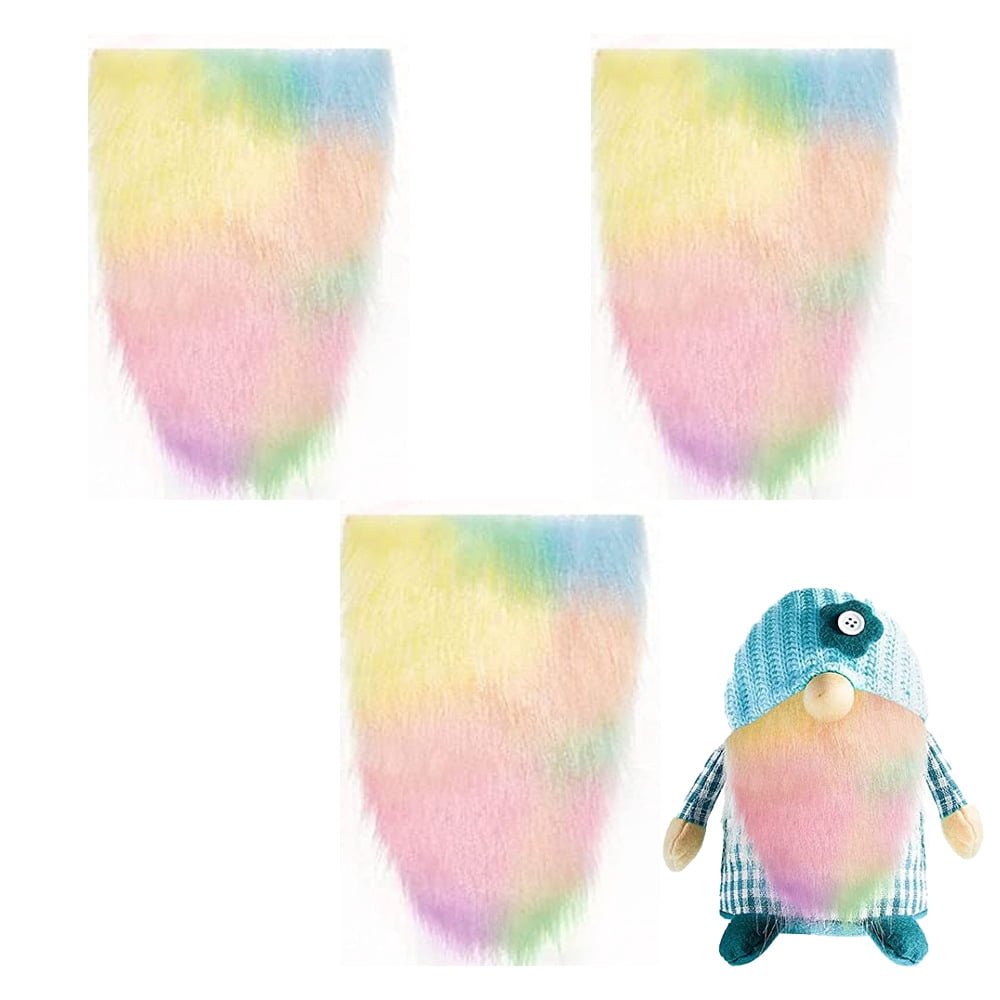 Dalrosia Gnome Beards for Crafting Easter Day Faux Fur Fabric Precut ...