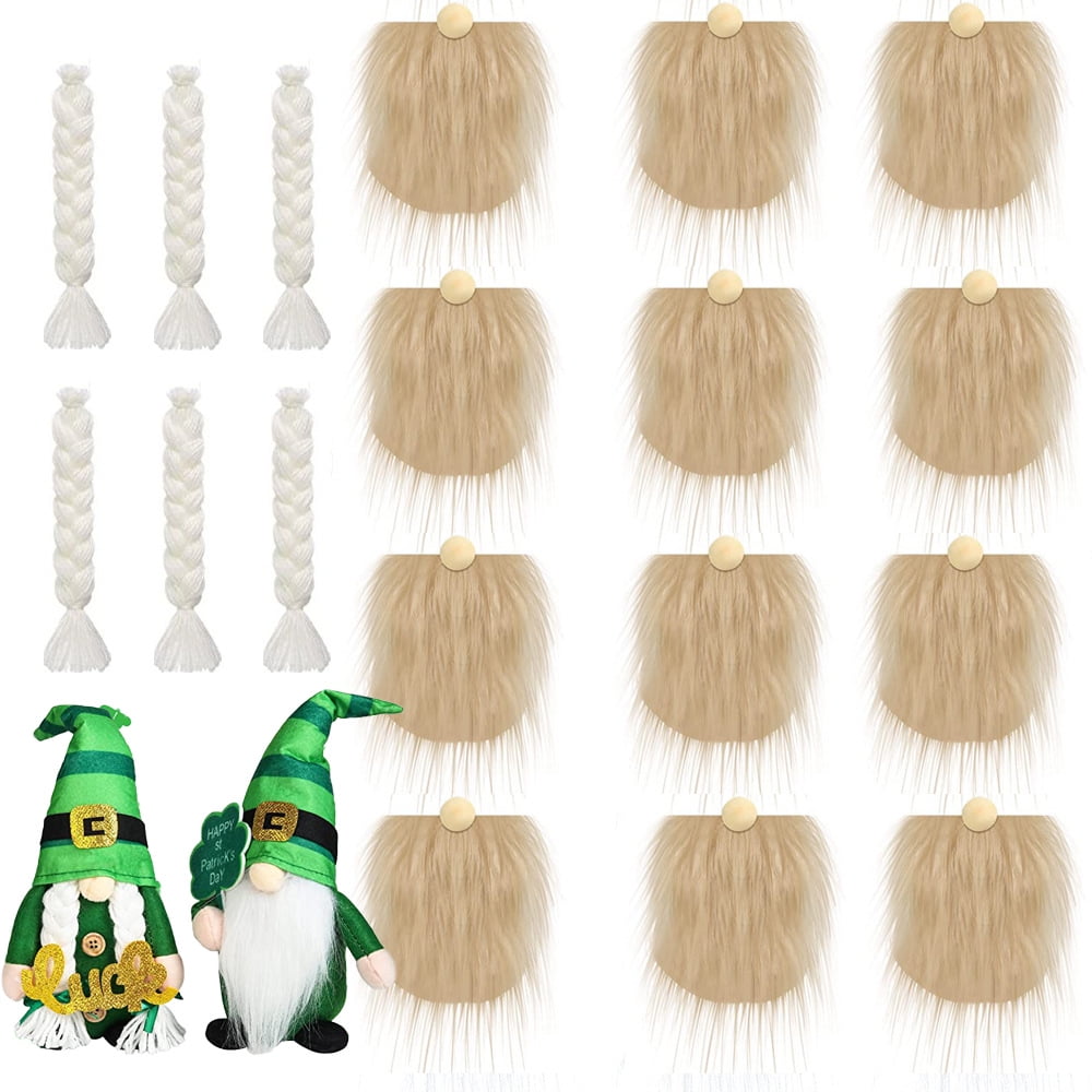 Dalrosia Gnome Beards for Crafting, Pre-Cut Christmas Gnome Beards and ...