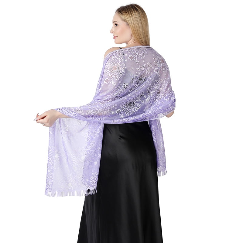 Dalrosia Lace Shawls and Wraps for Evening Dresses Scarfs for Women ...