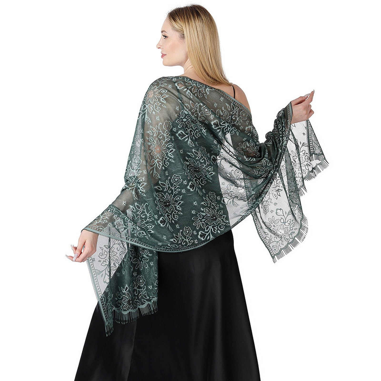 Dalrosia Lace Shawls and Wraps for Evening Dresses Scarfs for Women ...