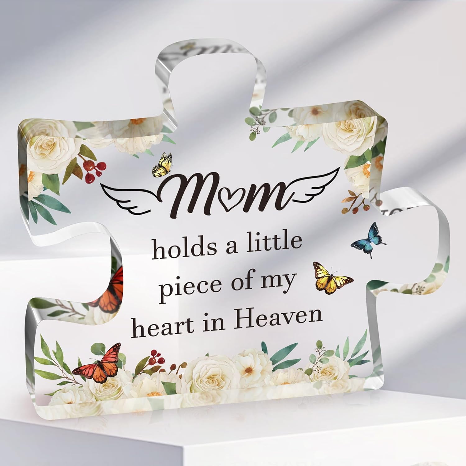 Dalrosia Memorial Gifts for Loss of Mom,Sympathy Gift Acrylic Puzzle ...