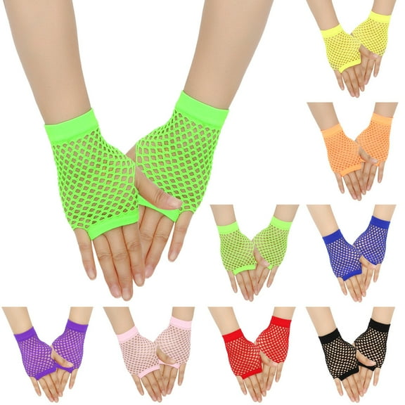 FNGZ 1 Pc Glove, Watermelon Red Gloves Mittens, Short Fishnet Gloves ...