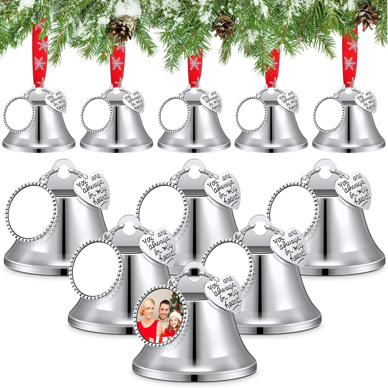 Dalrosia Sublimation Blank Pendants Christmas Bell Memorial Christmas ...