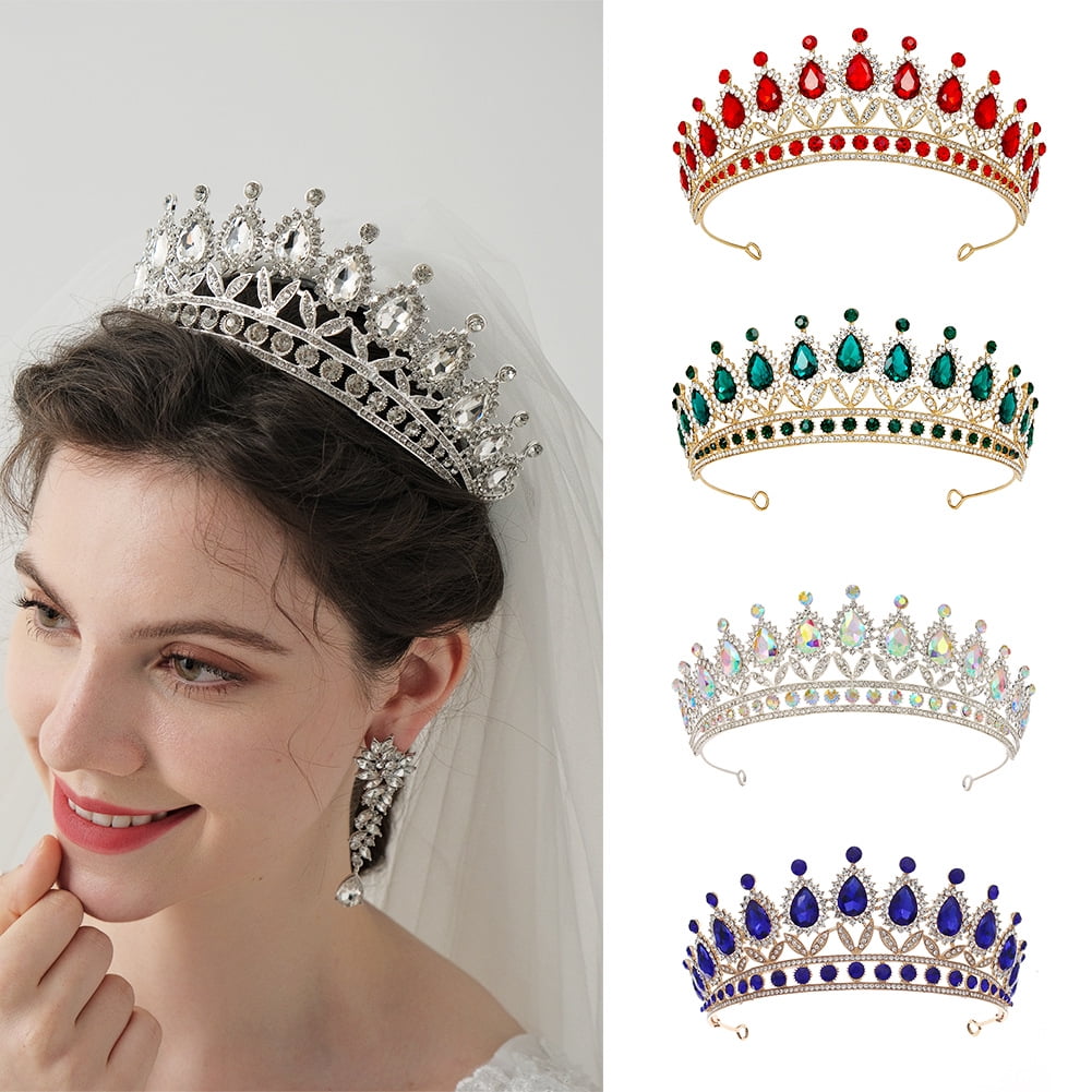 Dalrosia Tiaras and Crowns for Women, Rhinestone Princess Tiara ...