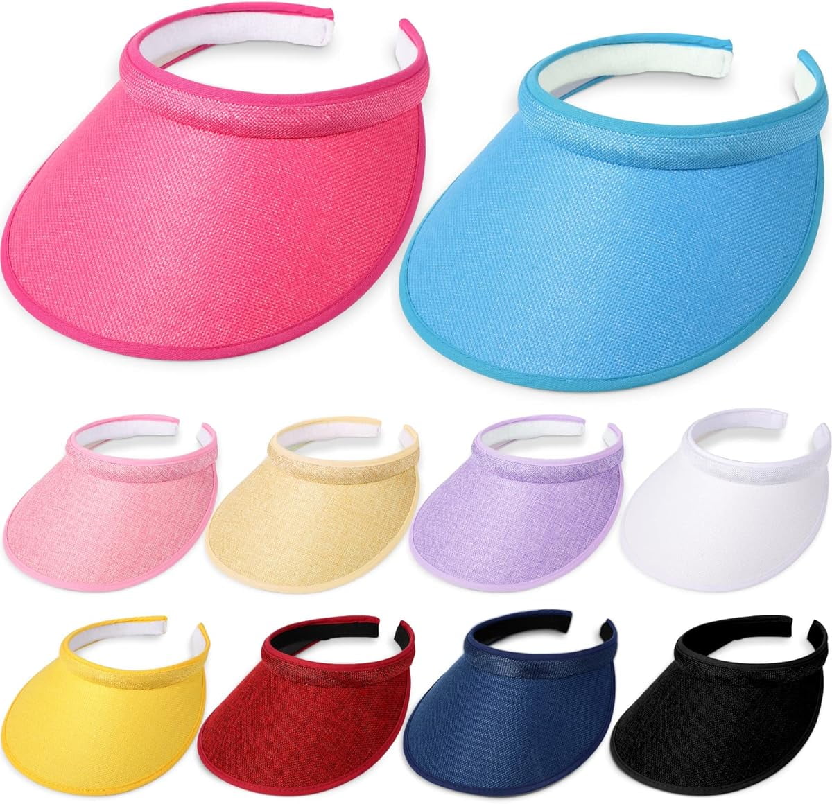 Dalrosia Women Wide Brim Sun Visor UV Protection UPF50+ Hat Golf Visor ...