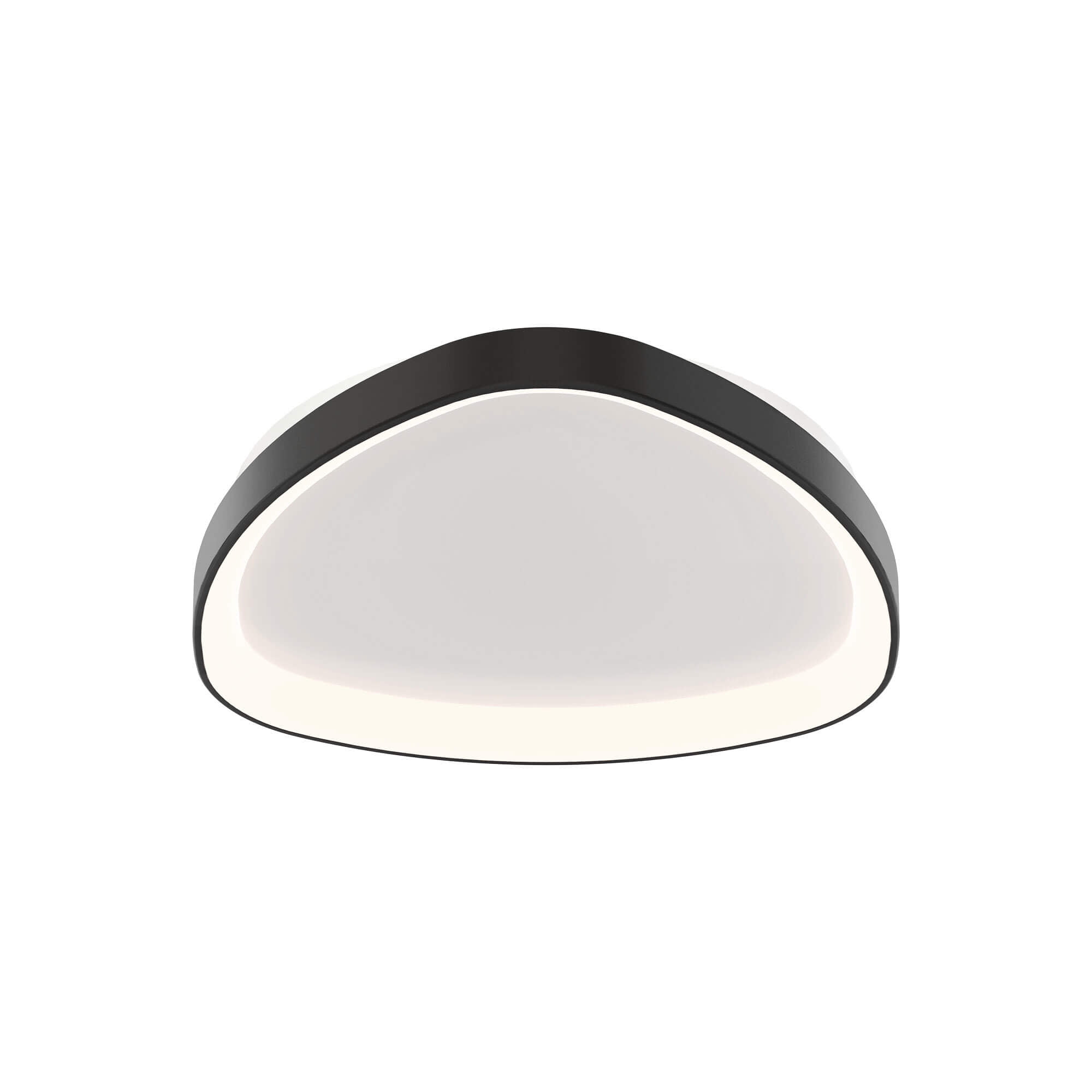 Dals Lighting Trfm22-Cc Pyra 22" Wide Flush Mount Ceiling Fixture - Black - Walmart.com