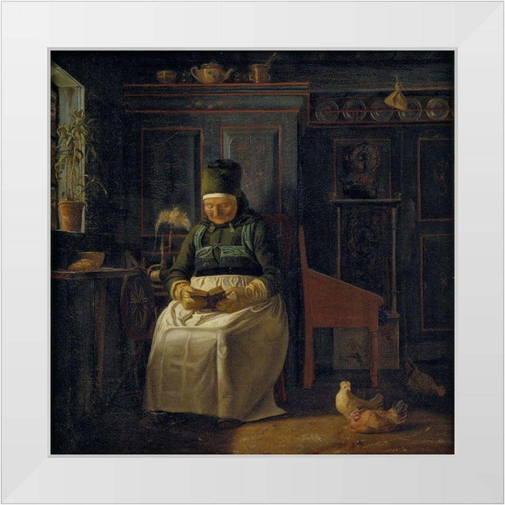 Dalsgaard, Christen 12x12 White Modern Wood Framed Museum Art Print ...