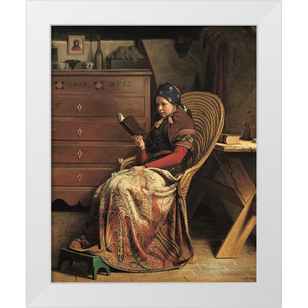 Dalsgaard, Christen 12x14 White Modern Wood Framed Museum Art Print ...