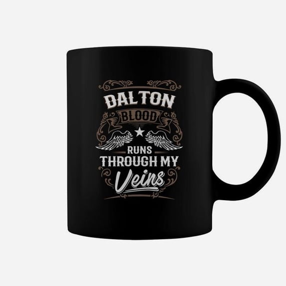 Dalton Blood Runs Through My Veins Legend Name Gifts T Shirt - Walmart.com