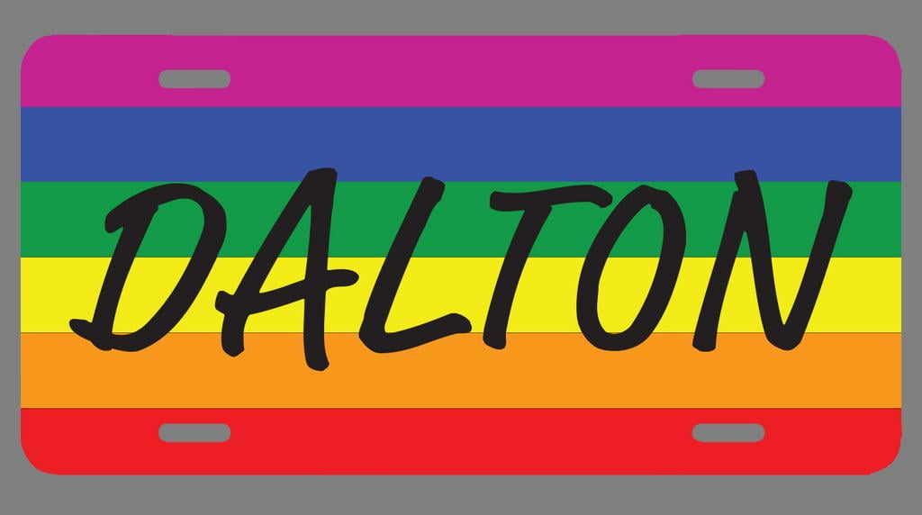 Dalton Name Pride Flag Style License Plate Tag Vanity Novelty Metal ...