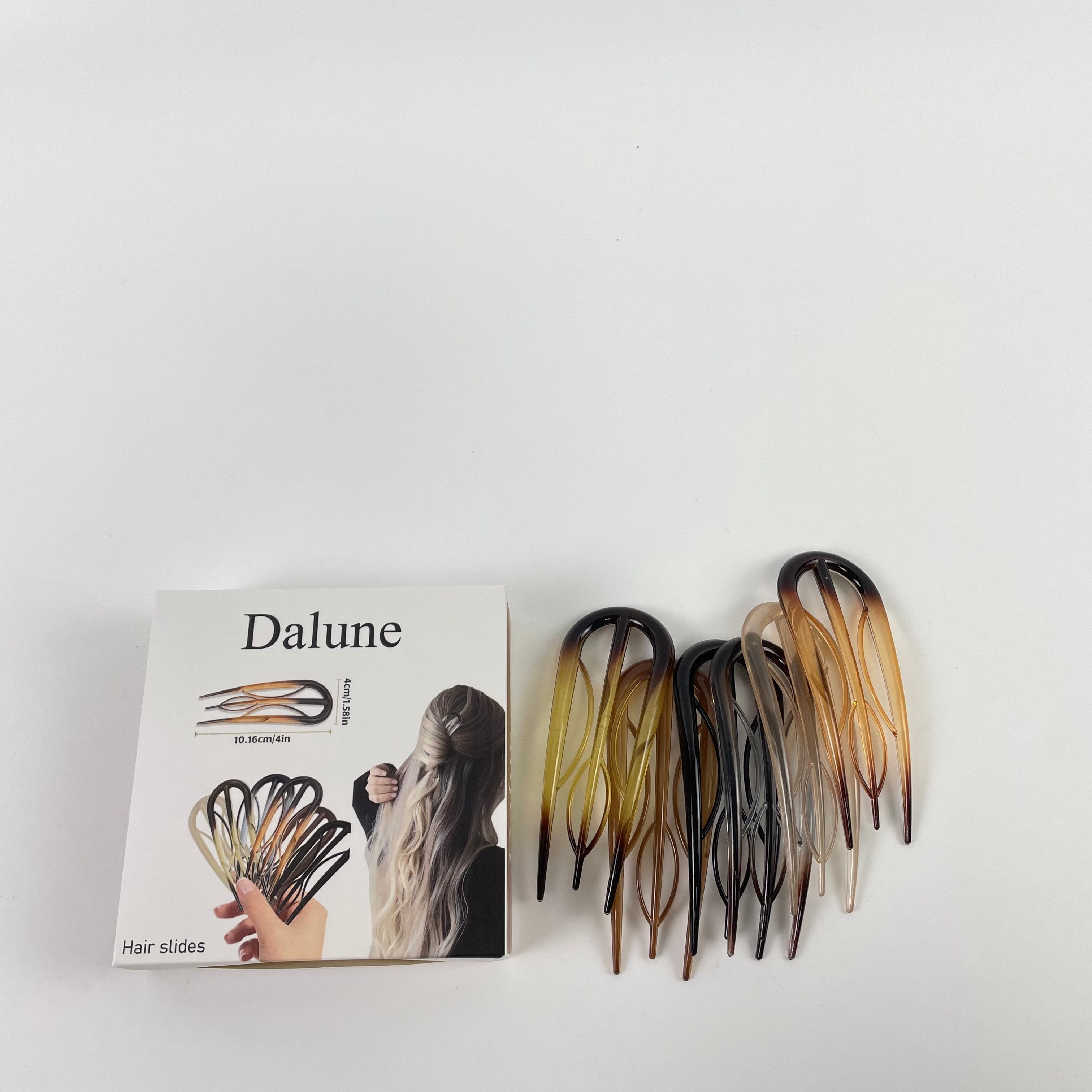 Dalune Hair slides,6Pcs French Hair Clips, U Shaped French Hair Pin ...