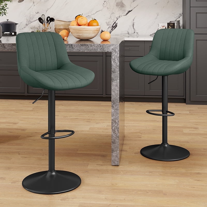 Daluvenix Adjustable Swivel Bar Stools Set of 1, Modern Bar Chairs with ...