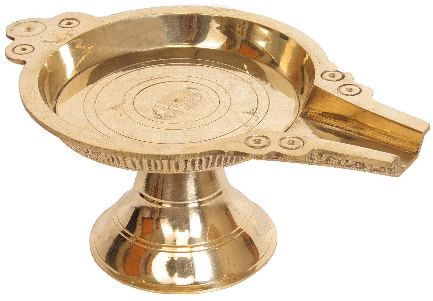 Dalvkot Abhishek Patra Stand for God Idols Brass Abhishekam Stand Plate ...