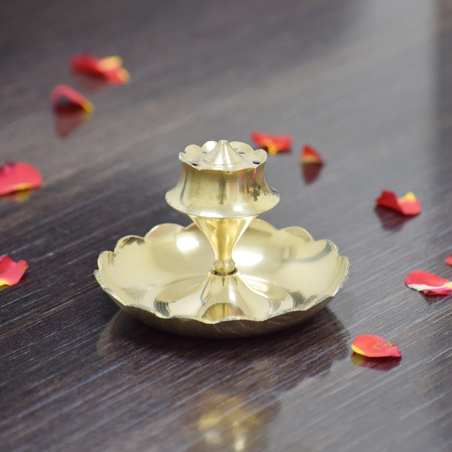 Dalvkot Agarabatti Stand for Pooja Room Incense Sticks Stand with Ash ...