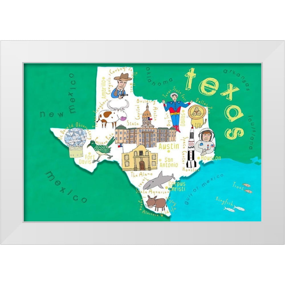 Daly, Carla 14x11 White Modern Wood Framed Museum Art Print Titled ...