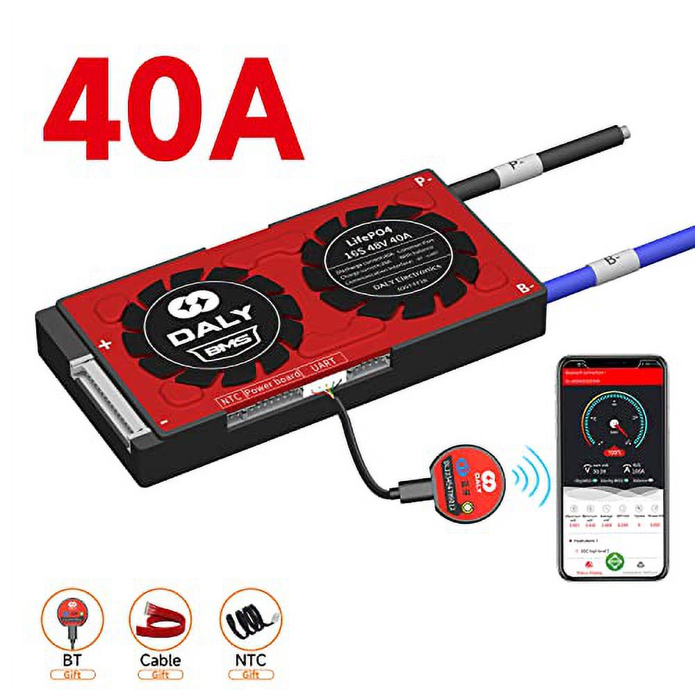 Daly Programmable Configurable Smart BMS 16S 48V 40A UART LiFePO4 ...