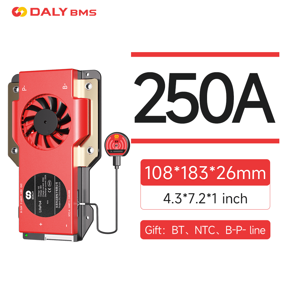 Daly Smart BMS for 4S 12V 8S 24V 16S 48V 100A 250A Bluetooth RS485 ...