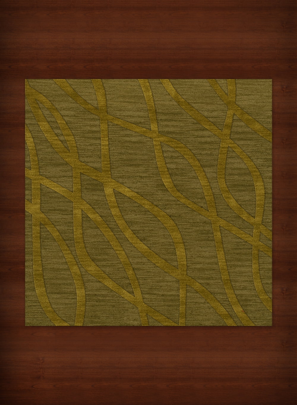 Dalyn Dover Area Rug DV10 Dv10 Avocado Swirls Waves 8' x 8' Square ...