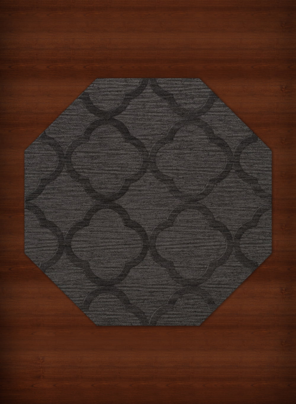 Dalyn Dover Area Rug DV8 Dv8 Ash Quaterfoil Trellis 6' x 6' Octagon ...