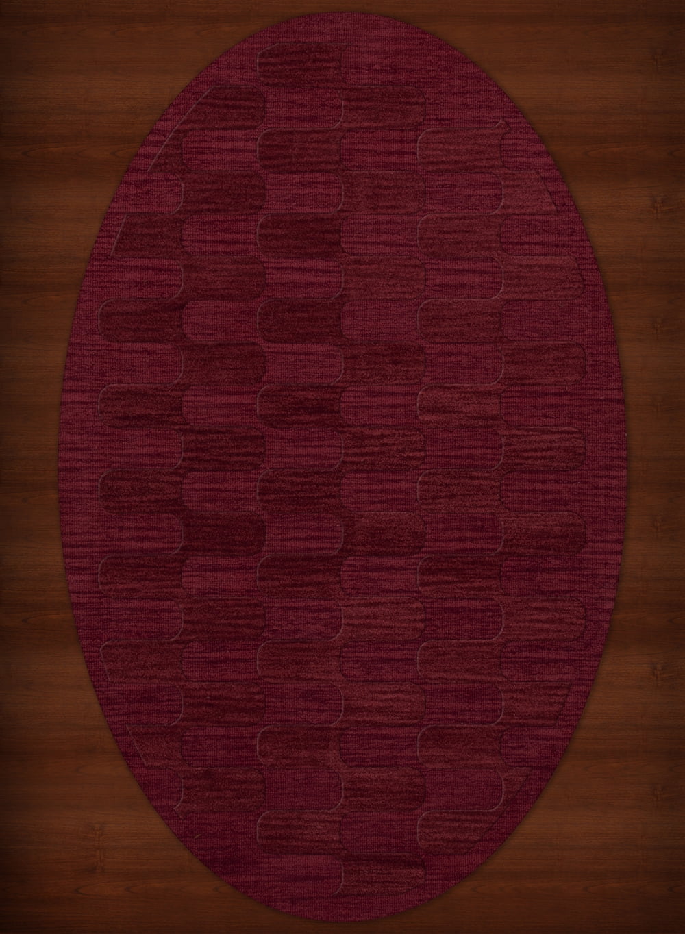 Dalyn Dover Area Rug DV9 Dv9 Rich Red Grid Waves 10' x 14' Oval ...