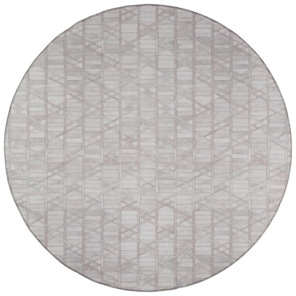 Dalyn Rugs Indoor/Outdoor Durango SS4 Linen Washable 4' x 4' Round Rug ...