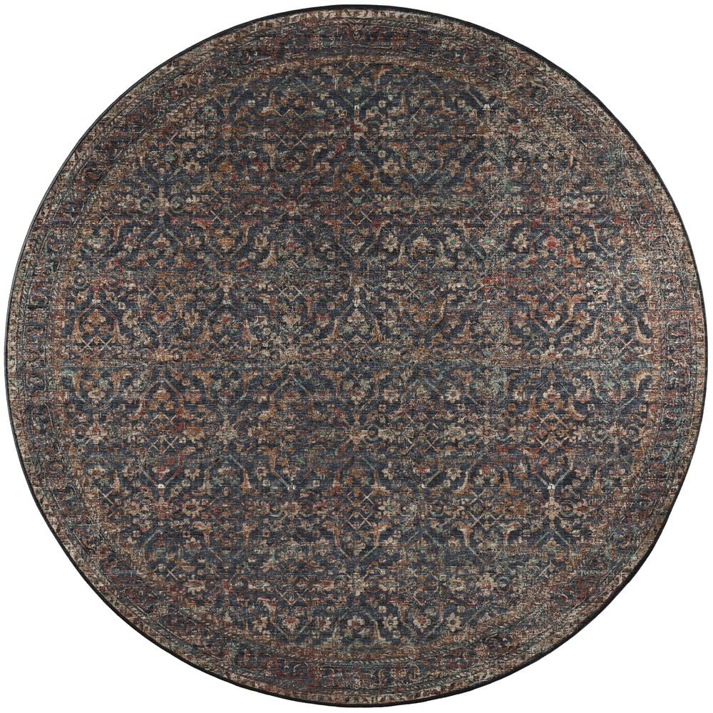 Dalyn Rug Company & Addison Rugs Jericho JC10 Midnight 6' x 6' Round ...