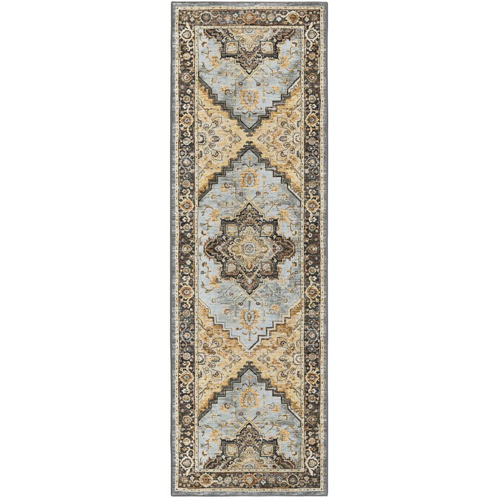 Dalyn Rug Company & Addison Rugs Jericho JC2 Pewter 2'6" x 12' Runner Rug - Walmart.com